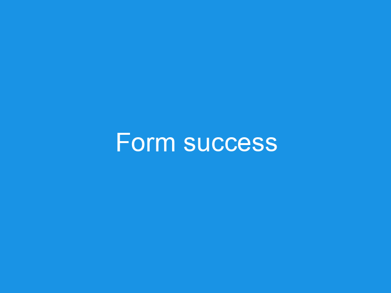 Form success - Great Lever One